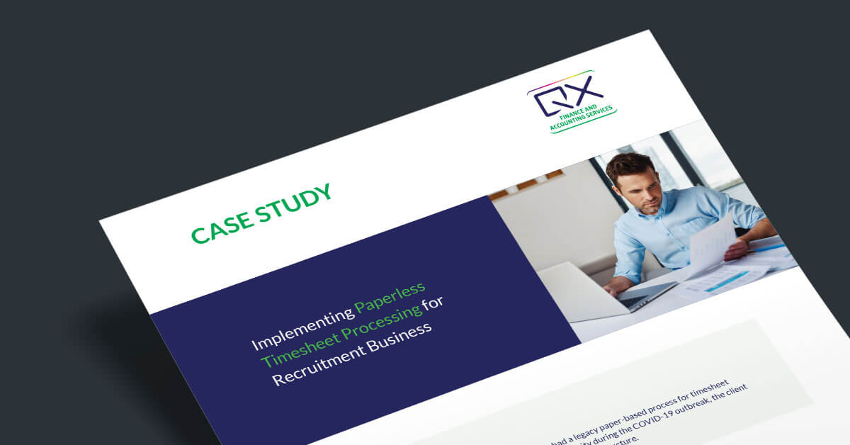 Paperless Timesheet Processing for Recruitment Business
